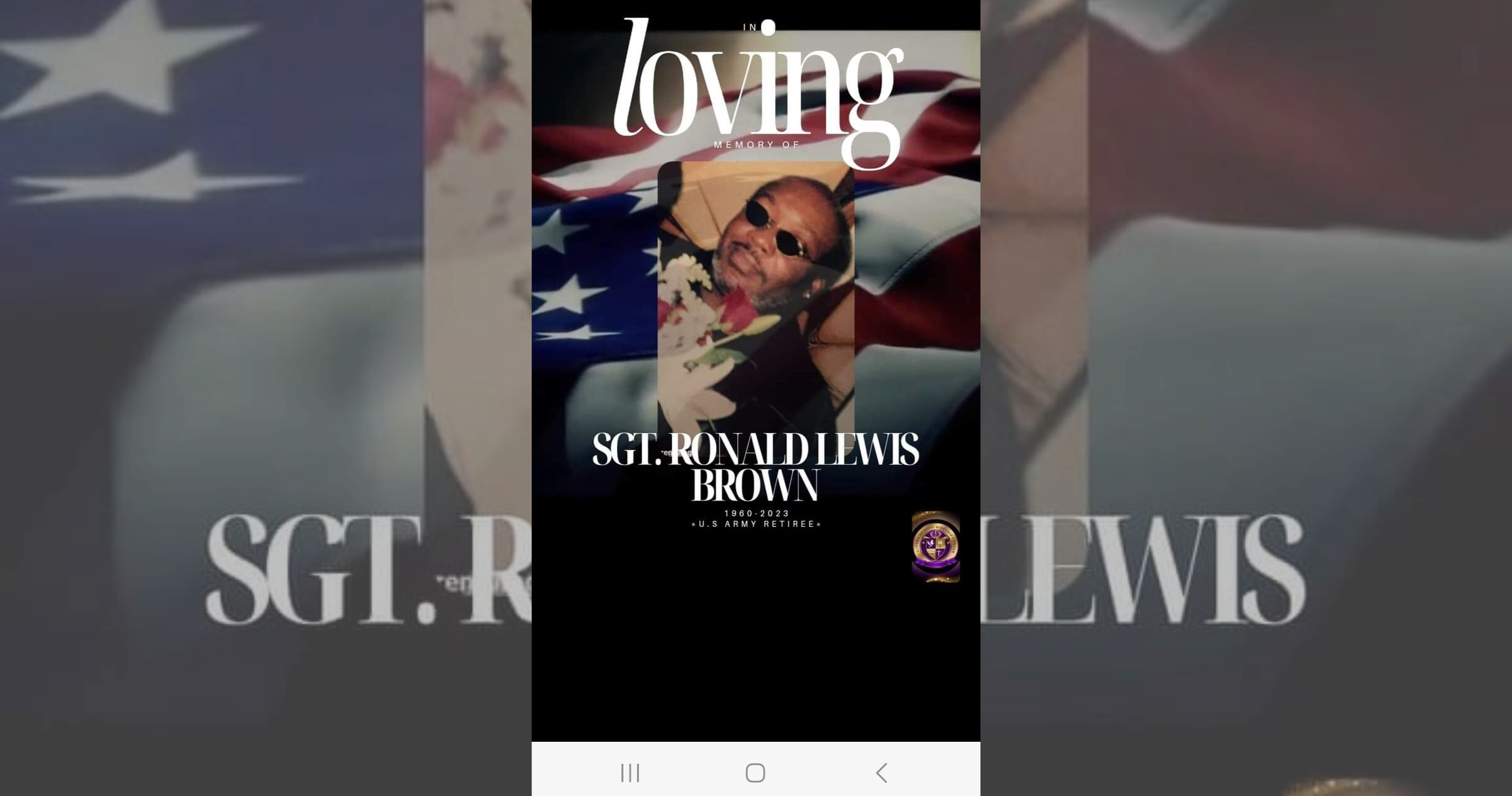 Ronald Louis Brown - Paradise Memorial Funeral